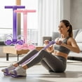 Adjustable Resistance Exercise Bands with Handles, Full Body Toning ...