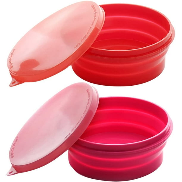 HHHC Silicone Collapsible Bowls - Silicone Folding Travel Bowl with ...