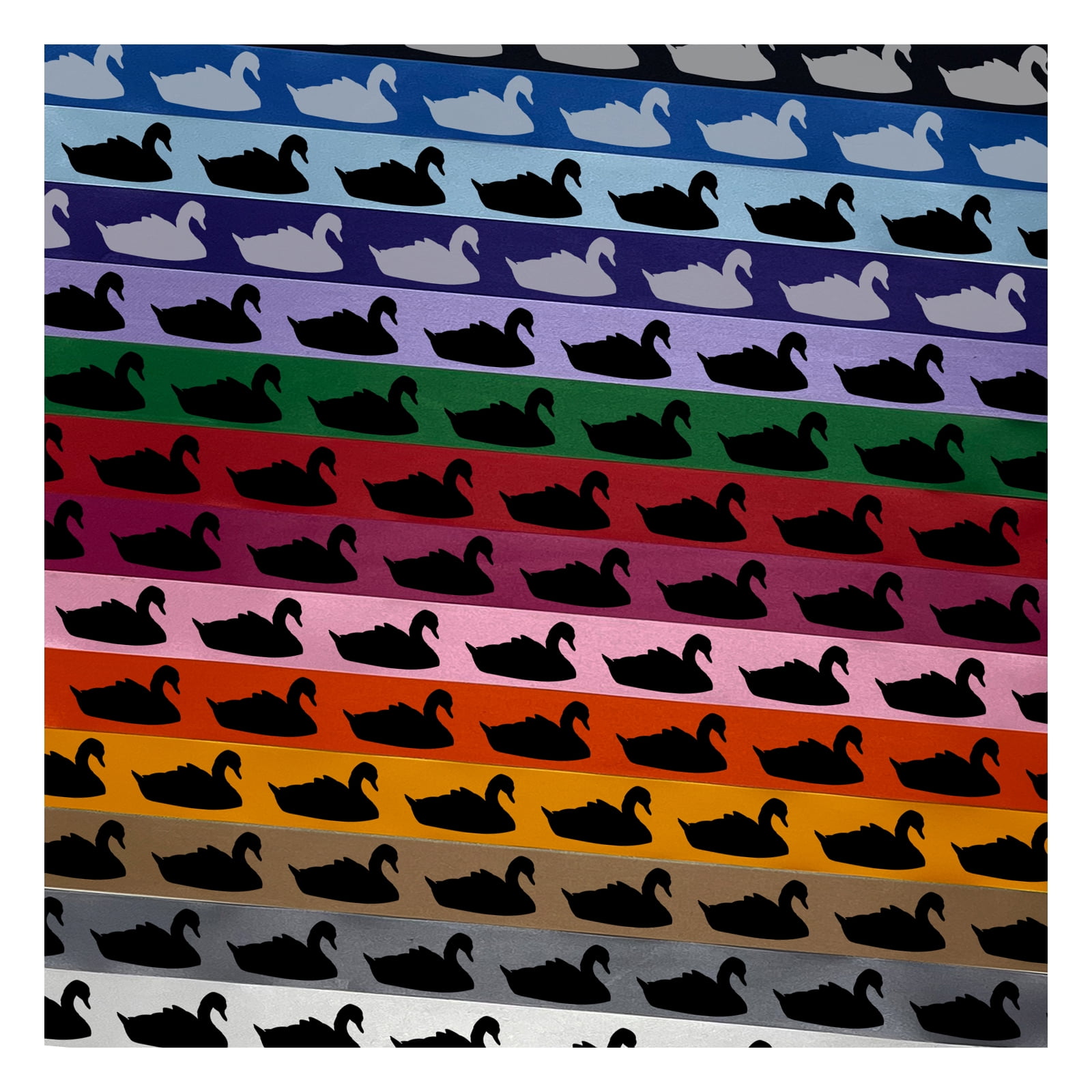 Swan Swimming Solid Satin Ribbon for Gift Wrapping Bows Craft DIY ...