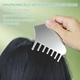 2pcs Portable Stainless Steel Scalp Massager - Gua Sha Tool for Head ...