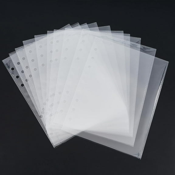 12pcs B5 Cloth Eyelet Binder File Bags - 3-hole, Zipper, Pen Storage ...