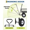 Heavy Duty Steel Garden Cart - 400LBS Utility Wagon - Removable Mesh ...