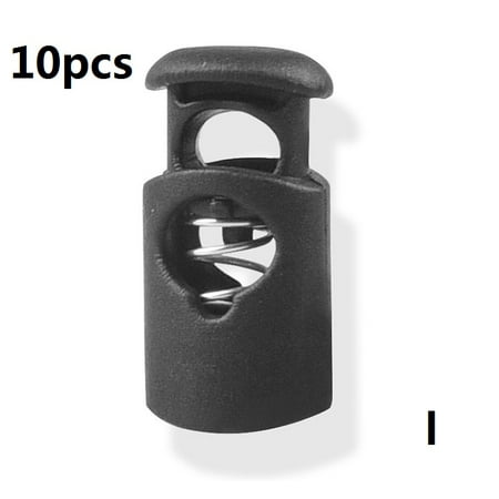 10pcs Push Cord Lock Spring Clasp Plastic Stoppers Ends Toggles Clip ...