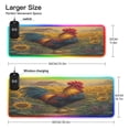 Large RGB Wireless Charging Mouse Pad Sunflower Farm's Rooster14 LED ...