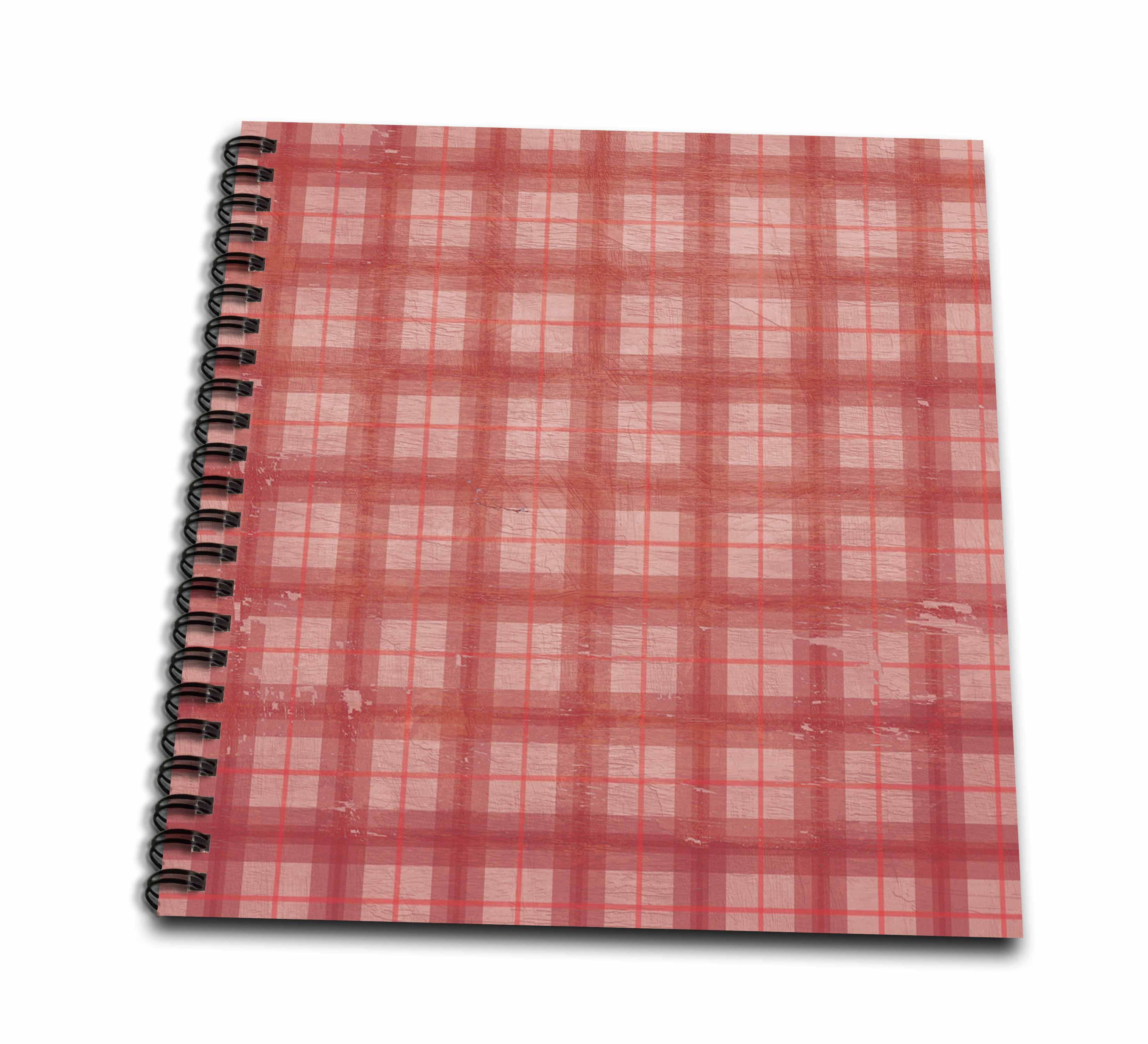 3dRose Old Antique Pink Plaid - Mini Notepad, 4 by 4-inch - Walmart.com