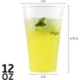 PLASTICPRO 12 Oz Clear Disposable Plastic Cups, 200-Pack, Durable Party ...