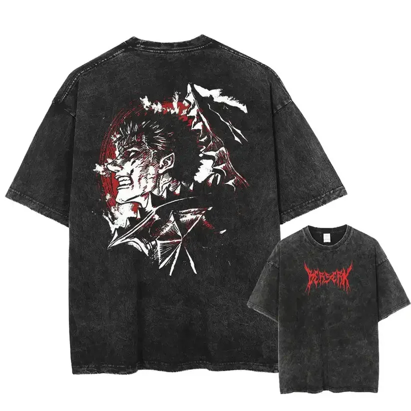 Click here for Unbranded Anime Berserk Guts Acid Tshirt Retro Vin... prices