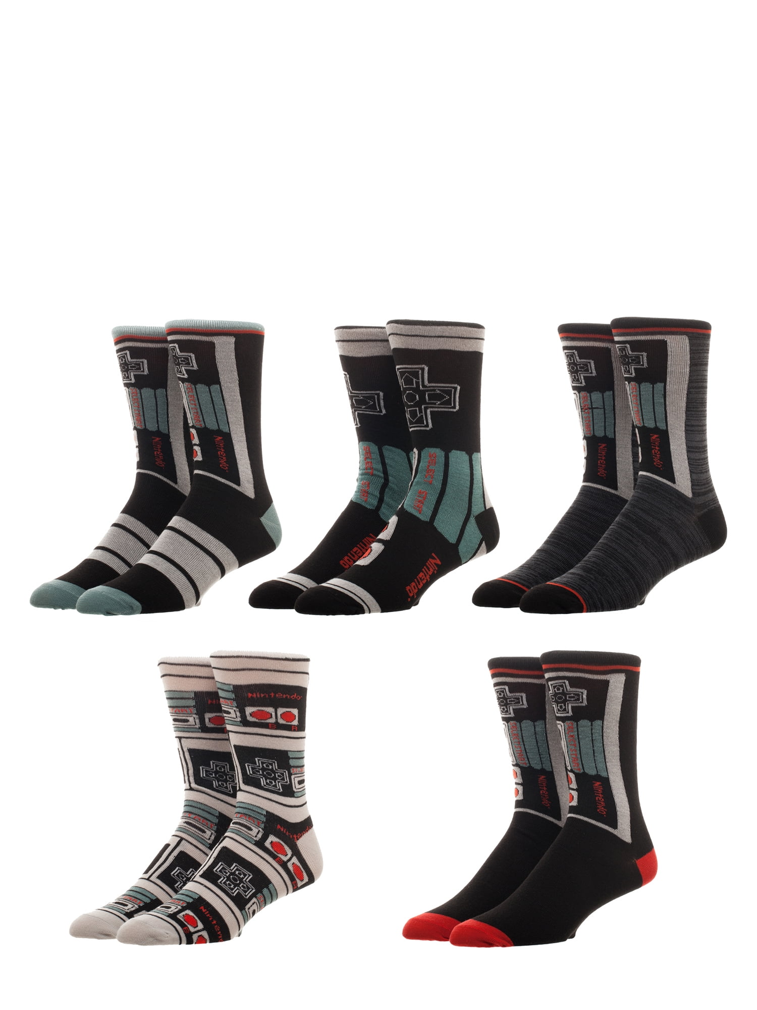 License Men's Games Crew Socks 5-Pack - Walmart.com