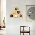 FETCOI Medal Display Hanger Rack Wooden Decoration Hexagon Honeycomb ...