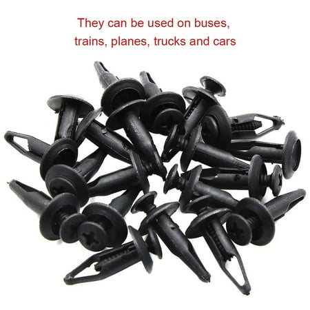 40 Pieces Car Fender Splash Shield Retainer Rivet Kit Vehicle Clips ...