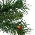 Pre-lit Chatham Pine Artificial Christmas Wreath 24-Inch Multi-Color ...