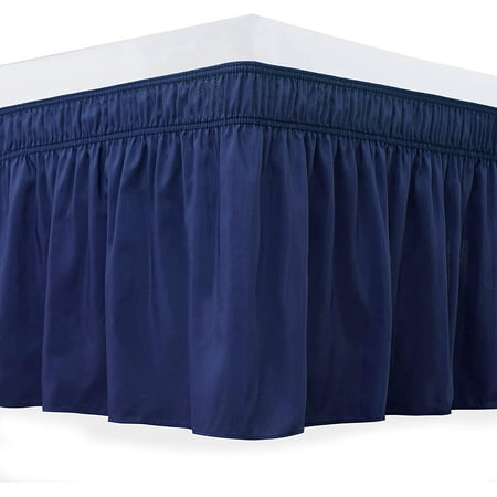 NETSENGWrap Around Bed Skirts for Twin & Twin XL Beds 12 Inches Drop ...