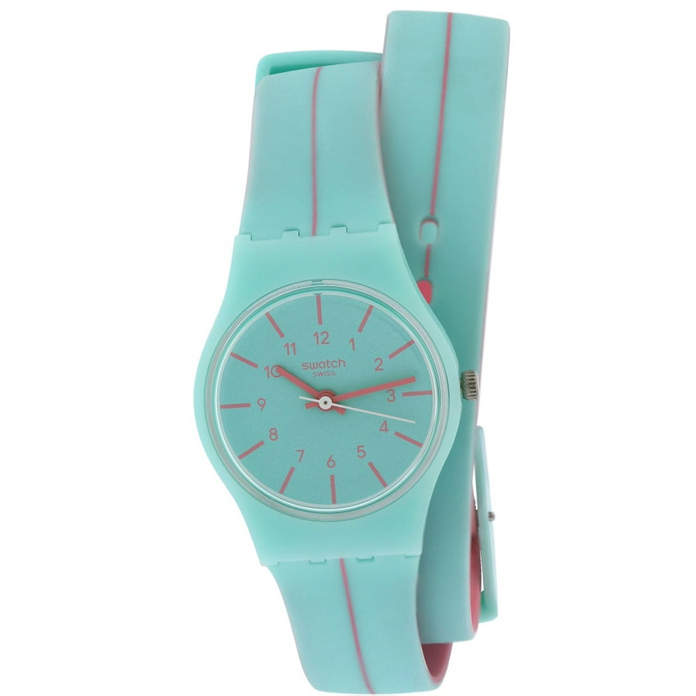 Swatch - Swatch MENTHE A L EAU Silicone Ladies Watch LL118 - Walmart ...