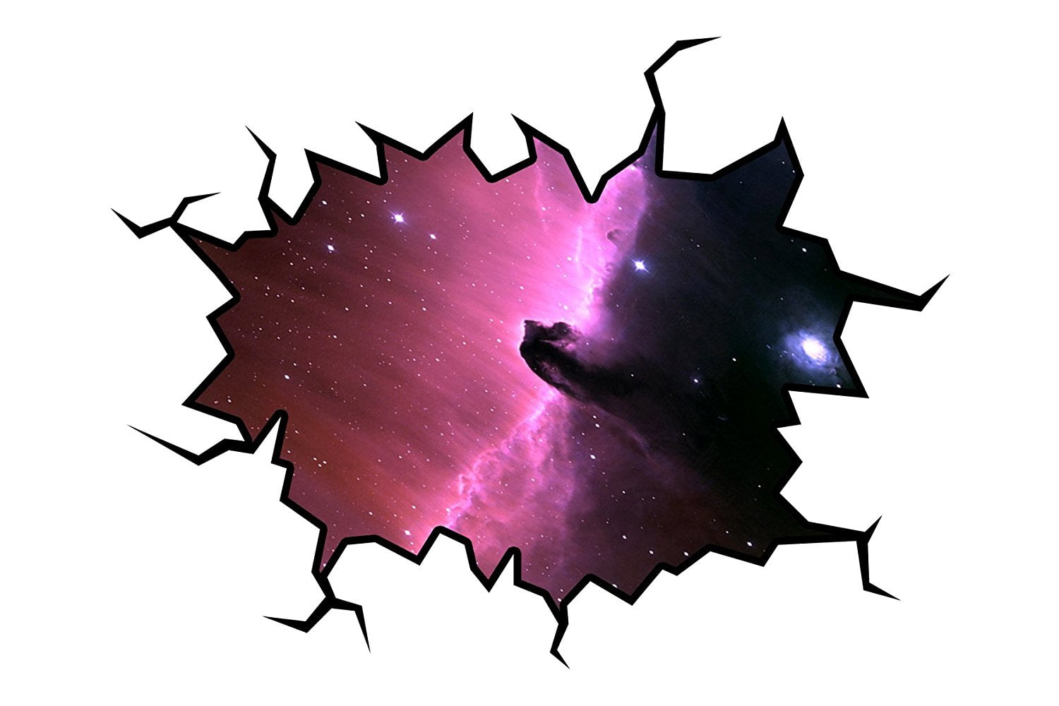 VWAQ Outer Space Wall Decal Nebula Galaxy Sticker Hole In The Wall VWAQ ...