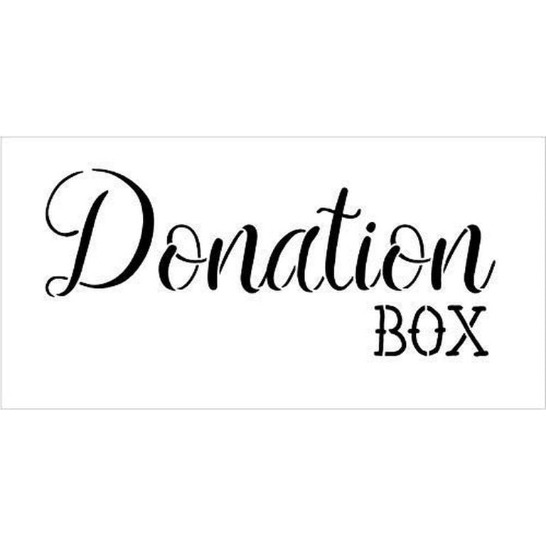 Donation Box Sign