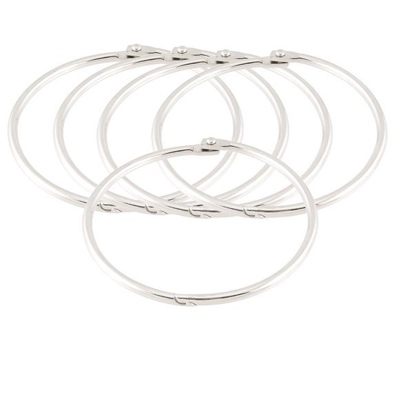 Business Source Standard Book Rings 1" Diameter - Silver - Nickel ...