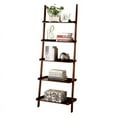 Furniture of America Dupre Transitional Wood 5-Shelf Ladder Bookcase in ...
