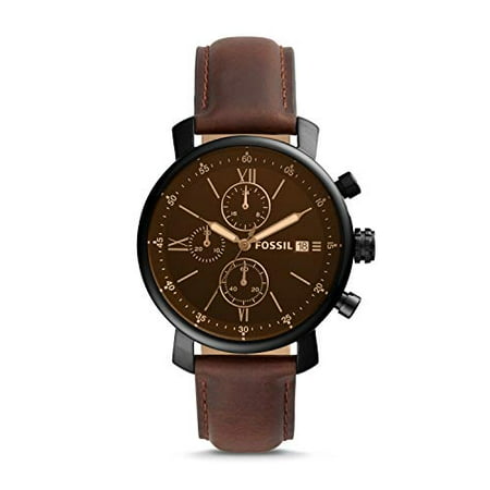 Fossil Rhett Chronograph Brown Leather Watch BQ2459 | Walmart Canada