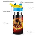 Hunger Movie Game Water Bottle with Straw Lid Vacuum Insulated ...