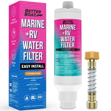 Aiqeek RV Inline Water Filter, Reduces Chlorine, Odor, Taste, Flexible ...