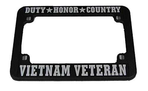 VIETNAM VETERAN DUTY HONOR COUNTRY MOTORCYCLE LICENSE PLATE FRAME ...