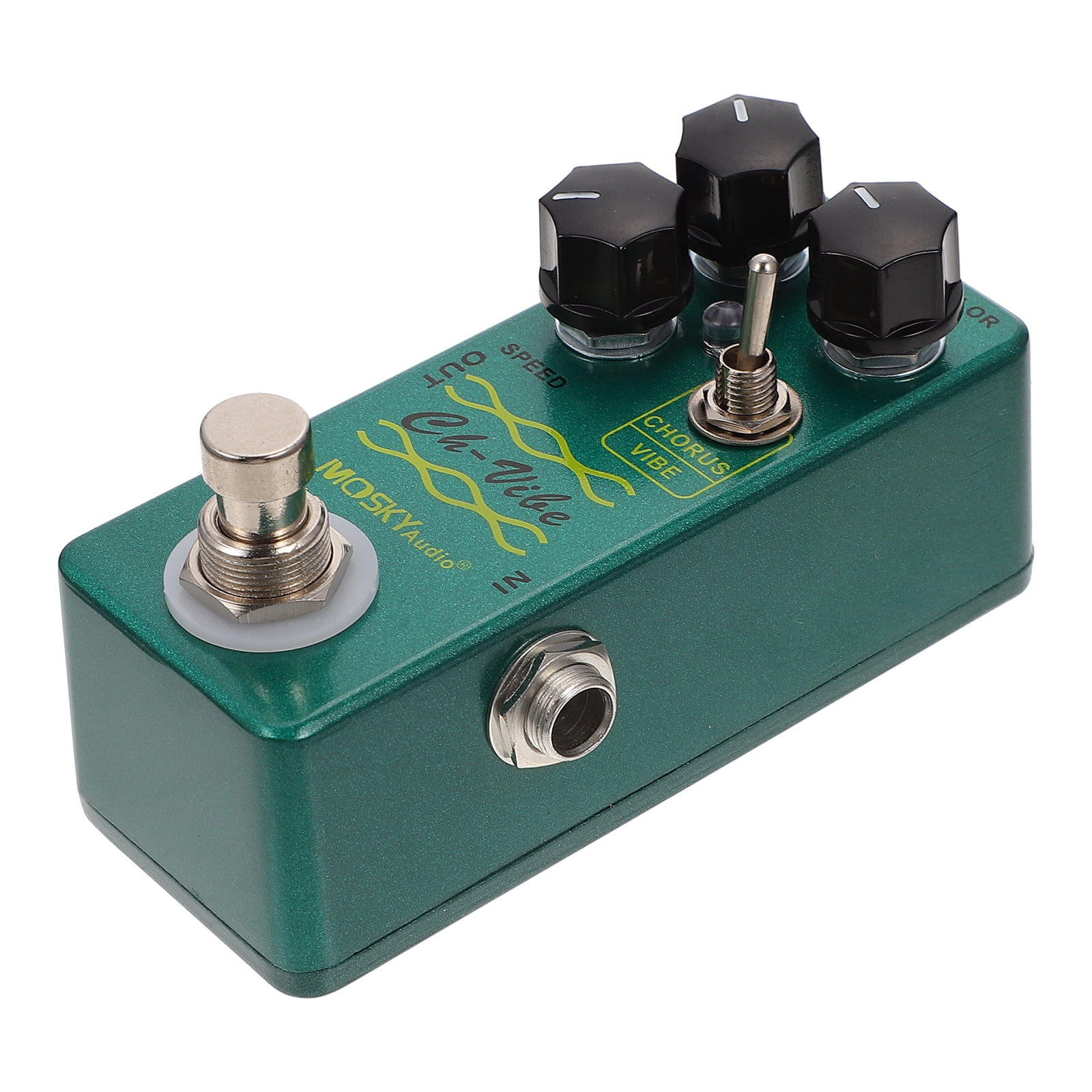 Mini procesador de efectos de guitarra (verde) con efecto de vibrato y ...
