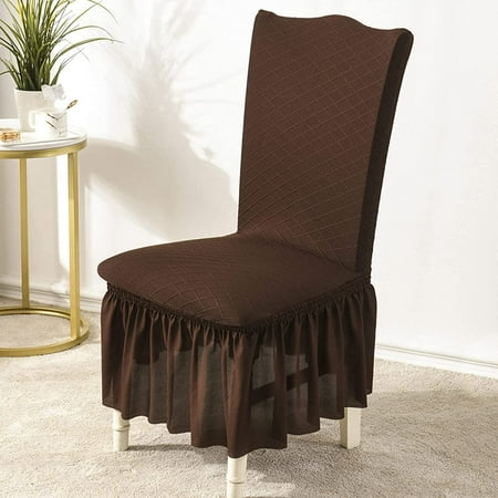 Jacquard Lace Chair Cover Seersucker High-end Pleated Fabric Skirt Lace ...