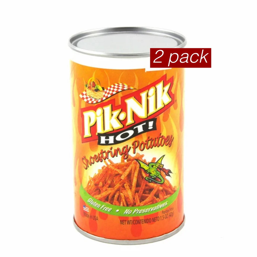 Pik-nik Hot Shoestring Potatoes, 1.75 oz (Pack of 2) - Walmart.com