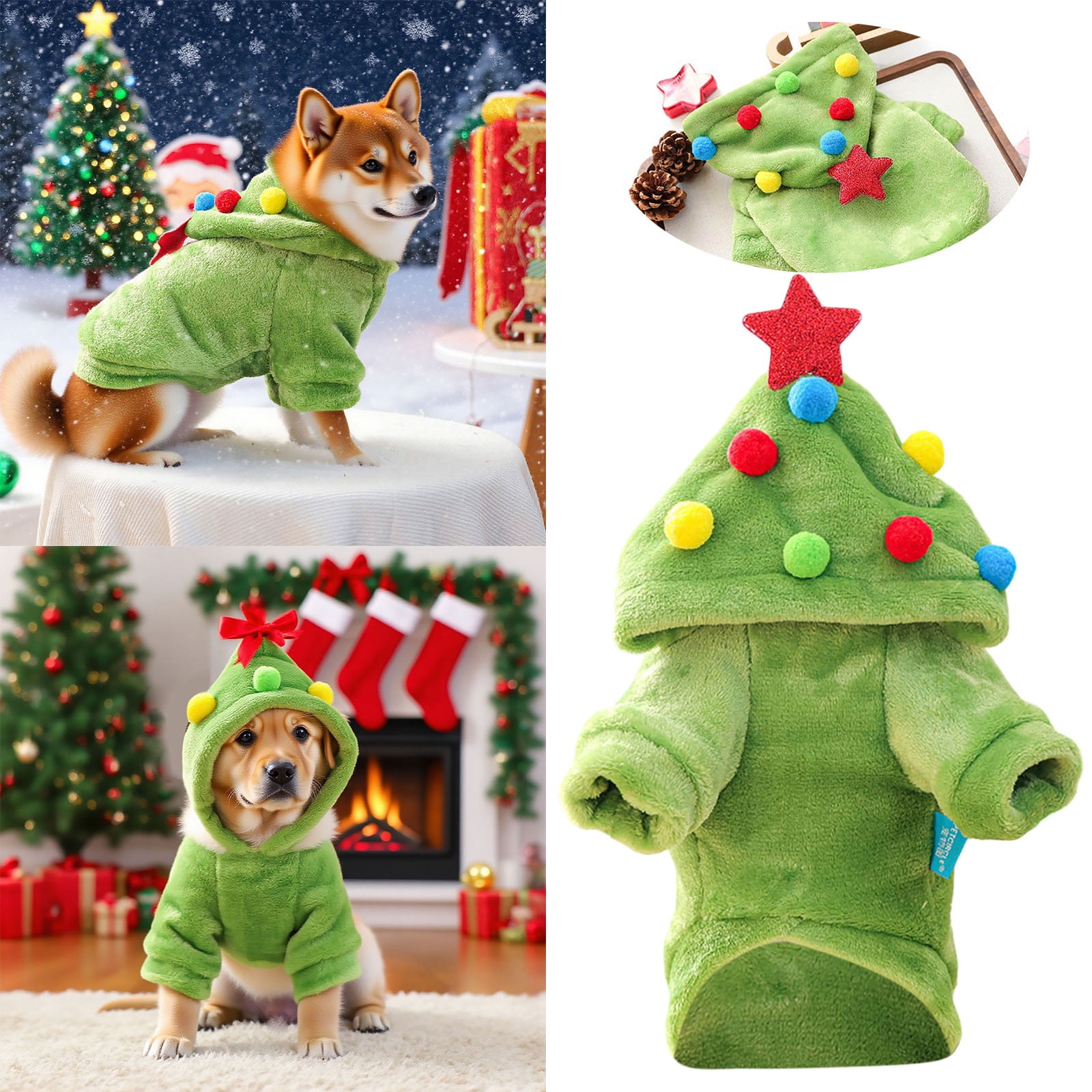 Click here for Vivavault Festive Flannel Pet Cozy Holiday Outfit... prices