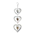 Hanging Wind Spinner – 3 Tier Heart Shape Stainless Steel Silent Wind ...