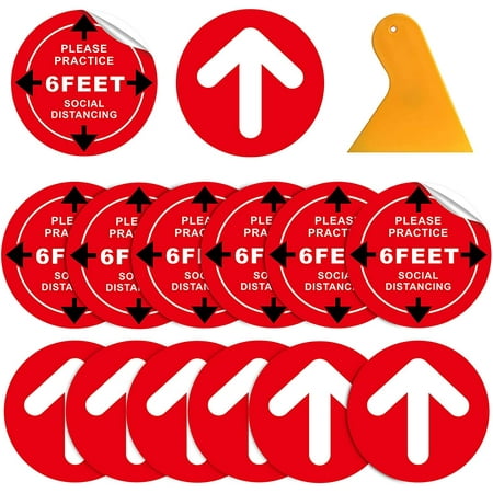 Directional Arrows for Floor, 12" Floor Arrows for Social Distancing ...