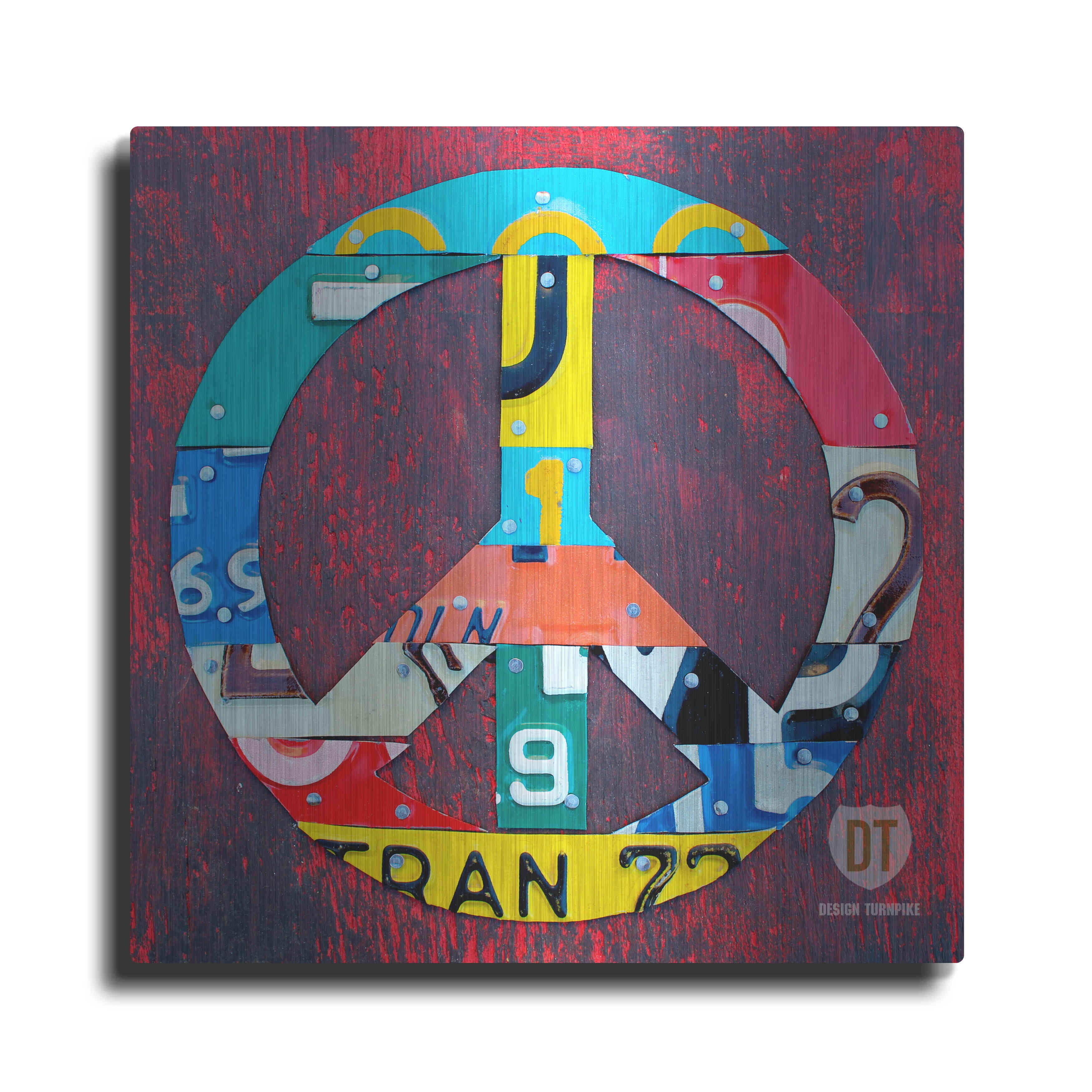 Luxe Metal Art 'Peace' by Design Turnpike, Metal Wall Art, 24"x24 ...