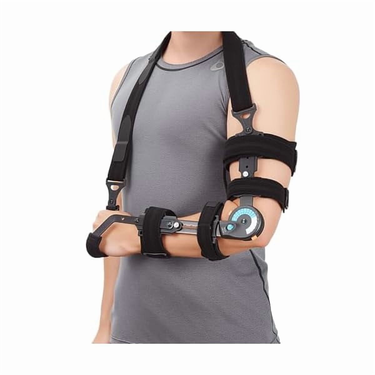 wonima44 Hinged ROM Elbow Brace, Adjustable Post Op Stabilizer Splint ...