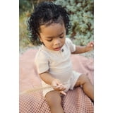 easy-peasy Baby Short Sleeve Henley Stripe Bodysuit, Sizes 0-24 Months - Walmart.com