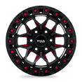RTX Zion 17x9 6x139.7 ET0 CB106.1 Gloss Black Milled Red Wheel ...