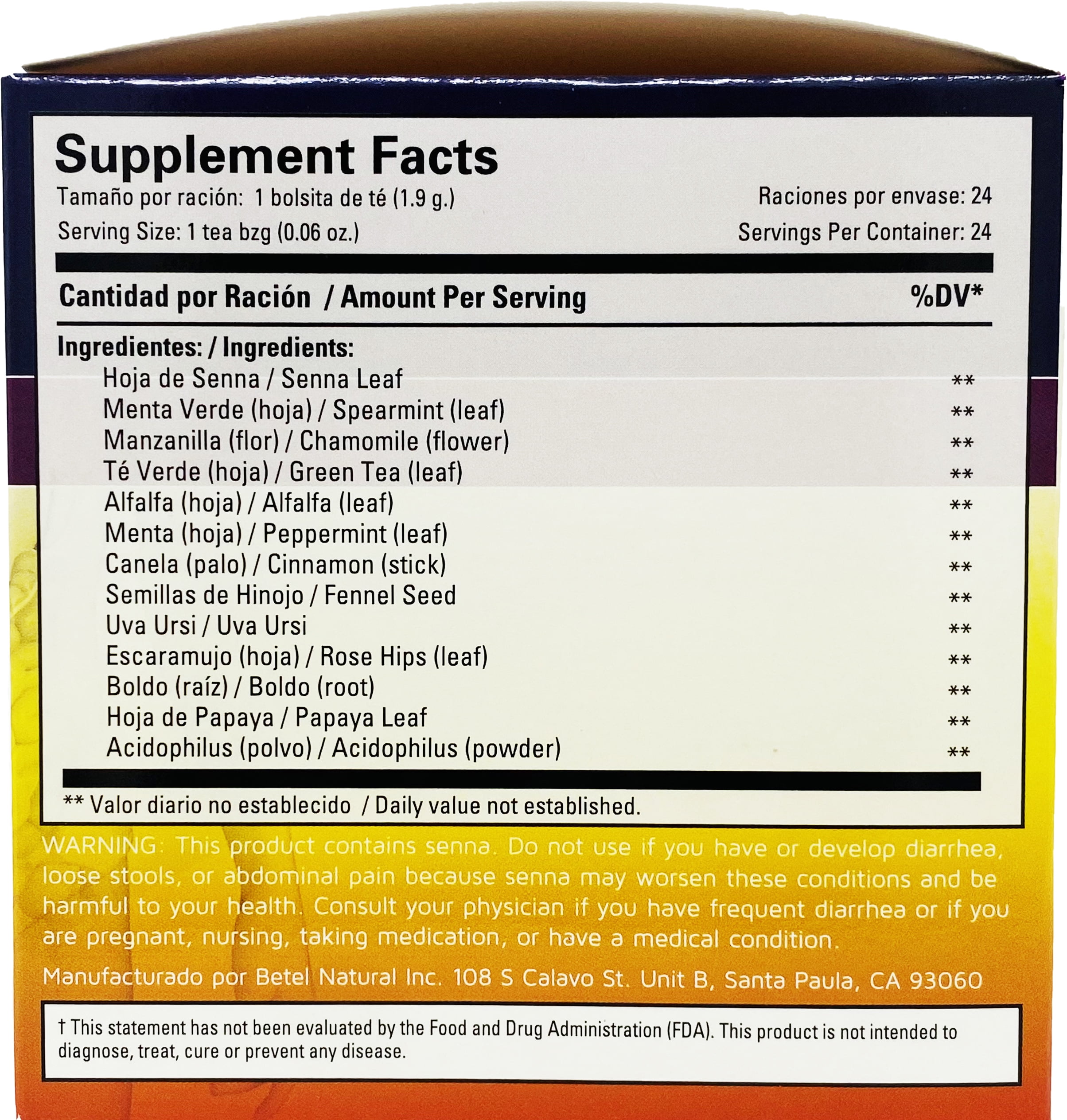 Buy Detoxsan Total Detox Tea by Betel Natural - Whole Body Detox ...