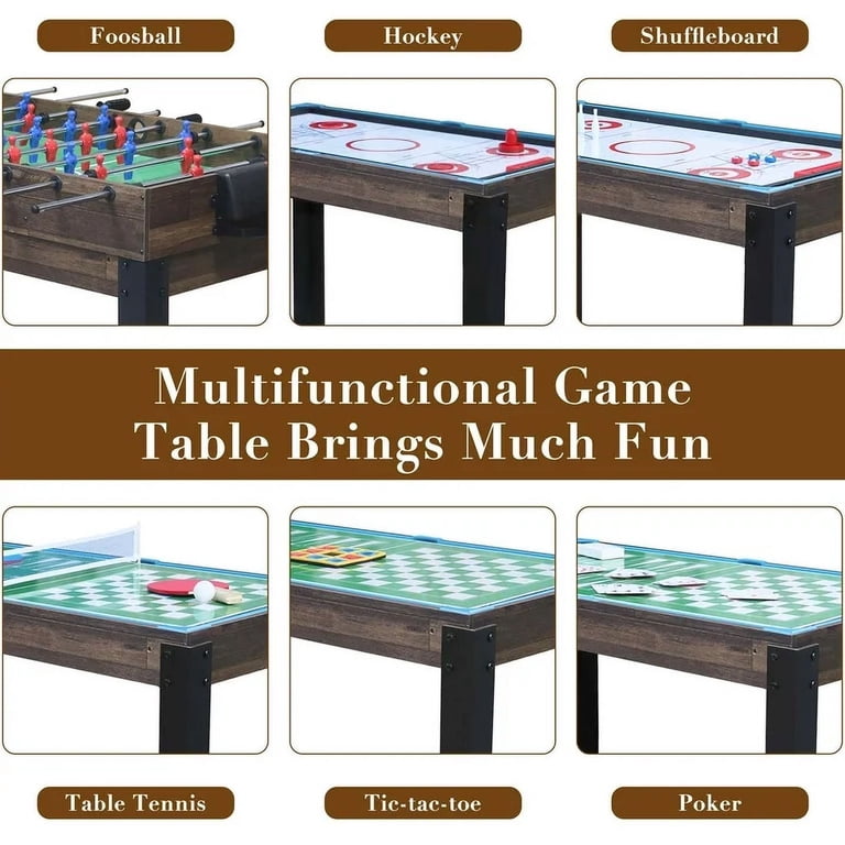 4 In 1 Game Table Giantex 14-in-1 Multi Game Table, Combination Game ...