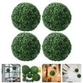 OUNONA 4 pcs Artificial Plant Topiary Balls Fake Green Grass Pendant ...