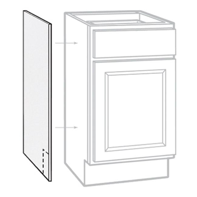 Sales CBKAS2435-SW 2 Pack, White Finish Base Cabinet End Panel ...