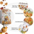 Bathroom Shower Curtain Thanksgiving Pumpkin Fall Orange Maple Tree ...