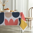 Chilfamy 1pc Abstract Tulip Shapes Pattern Print Rectangle Dining ...