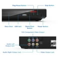 DVD Player for TV, DVD CD Discs Player AV Output Built-In USB Input ...