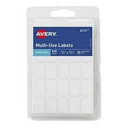 Avery Self-Adhesive Removable Laser Id Labels, White, 8.5 x 11 inches ...