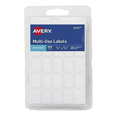 Avery Multipurpose Labels, Removable, Assorted Neon, 1 x 2.625 Inches ...
