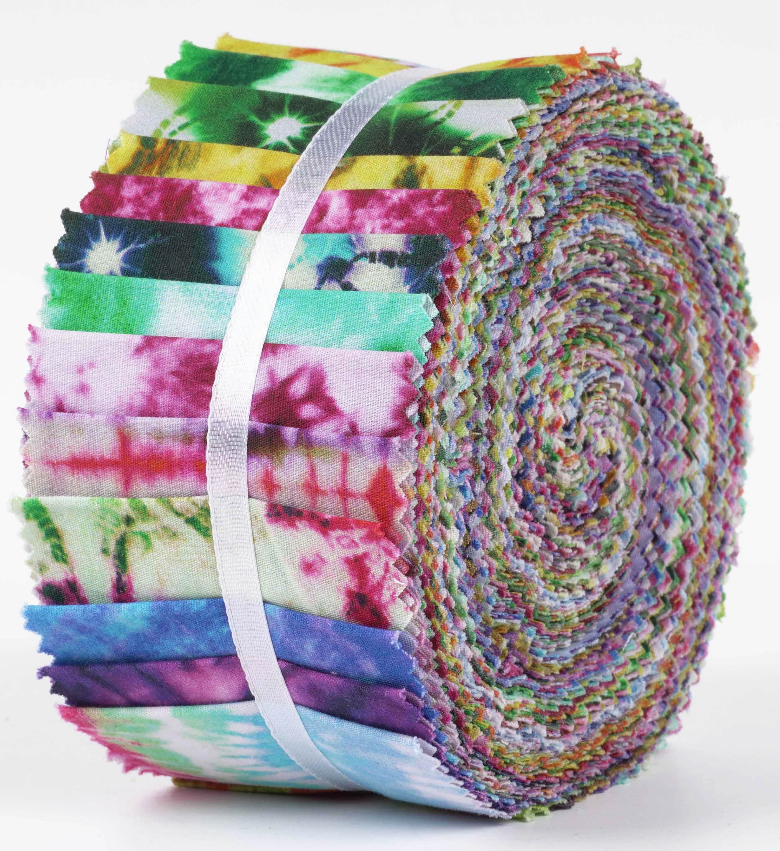 Soimoi 40Pcs Tie Dye Print Cotton Precut Fabrics For Quilting Craft ...