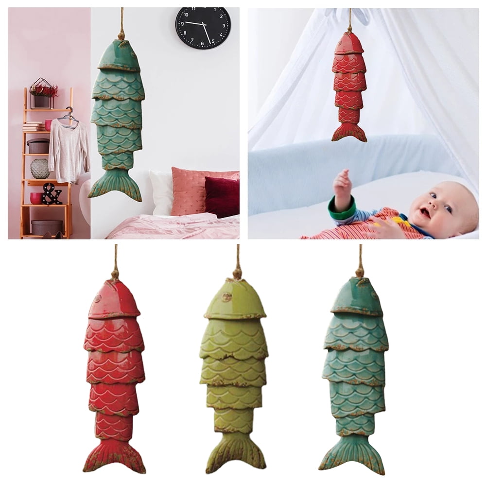 Colorful Koi Fish Wind Chime Outdoor Resin Wind Chimes Pendant ...
