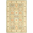 SAFAVIEH Heritage Giles Traditional Wool Runner Rug, Light Blue/Ivory ...