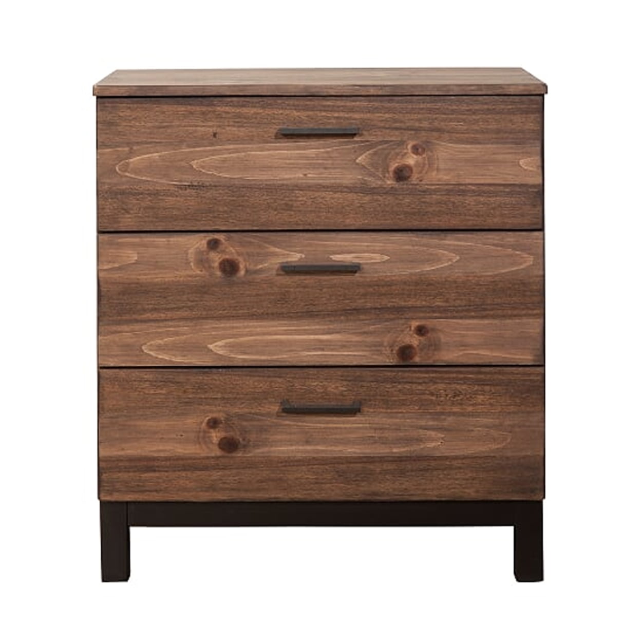 Transitional Style Wooden Chest with 3 Drawers, Small, Brown- Saltoro ...