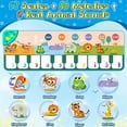 Suorfoxs Baby Piano Mat, Musical Playmat with 10 Keys, 8 Animal Sounds ...