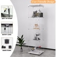 Glass Display Cabinet 4-Shelf with Door and Lock,Curio Cabinets ...